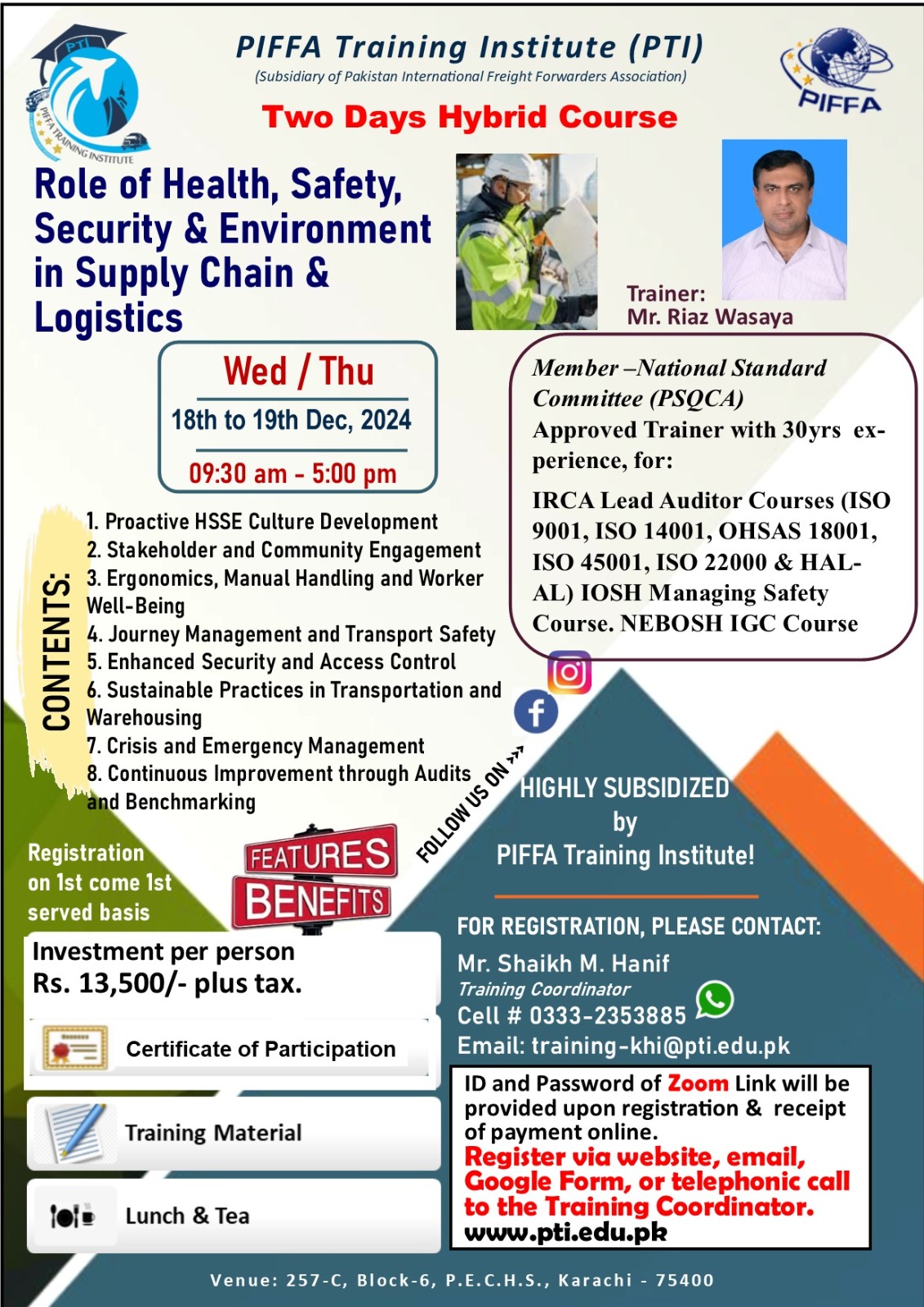 Pakistan International Freight Forwarders Association (PIFFA)